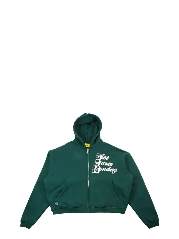 DIET STARTS MONDAY Star Full Zip Sweatshirt 'pine - Green