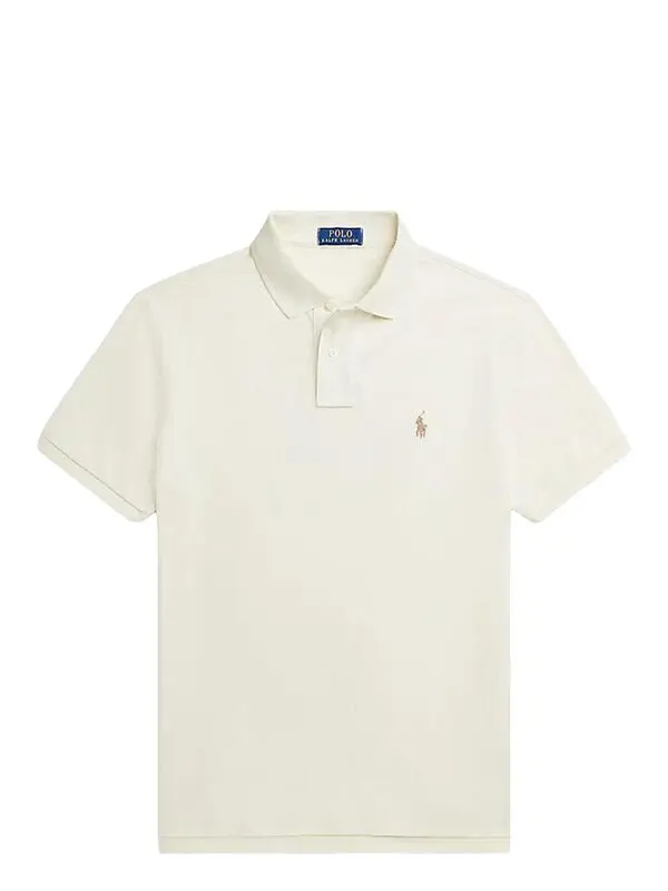 Polo Ralph Lauren Mesh Polo Shirt - Cream