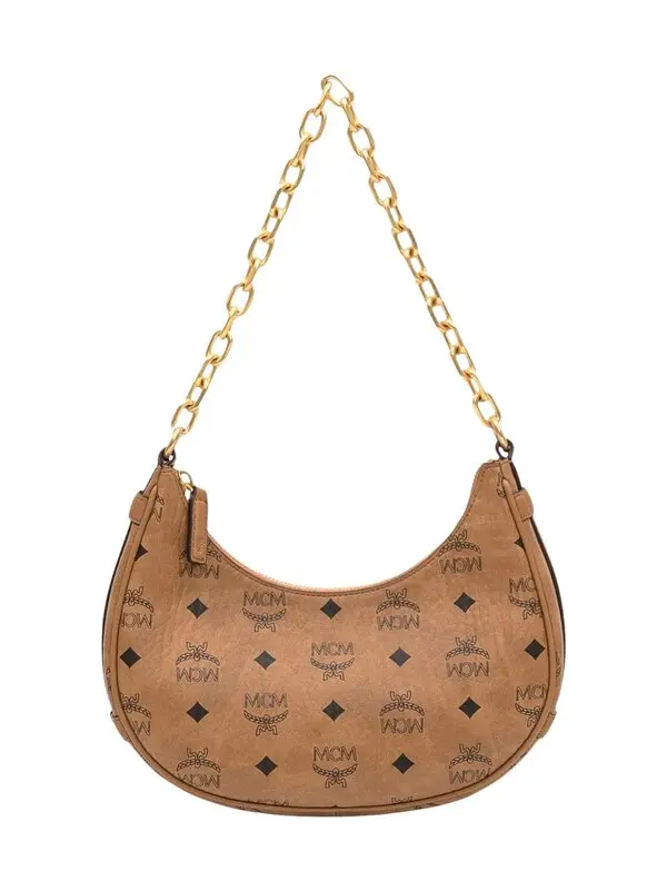 Mcm Aren Vi Small Hobo Bag - Tan