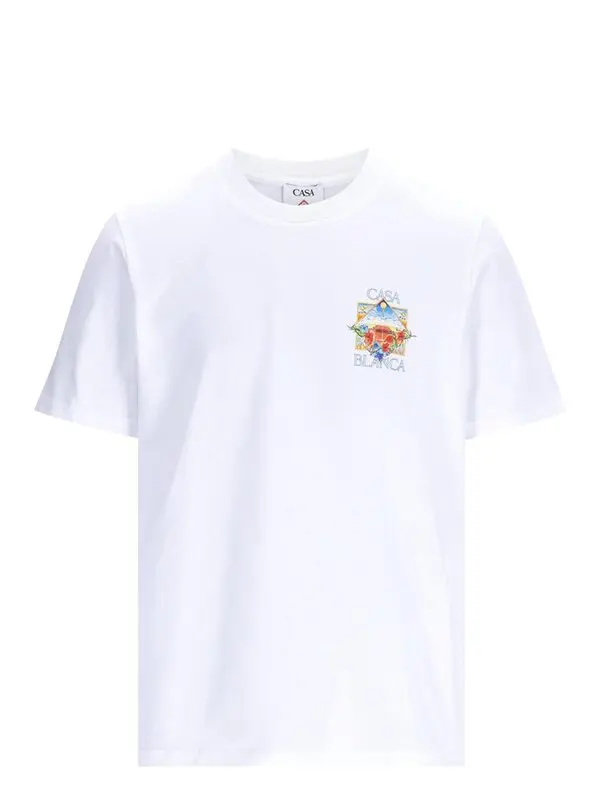 Casablanca Tennis Landscape T-shirt - White