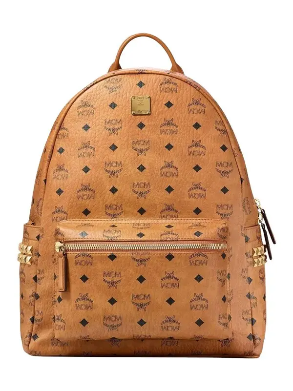 Mcm Stark Vi Medium Backpack - Tan