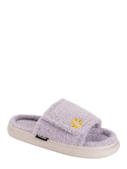 MUK LUKS Gael Slide Slipper - Lavender Daisy