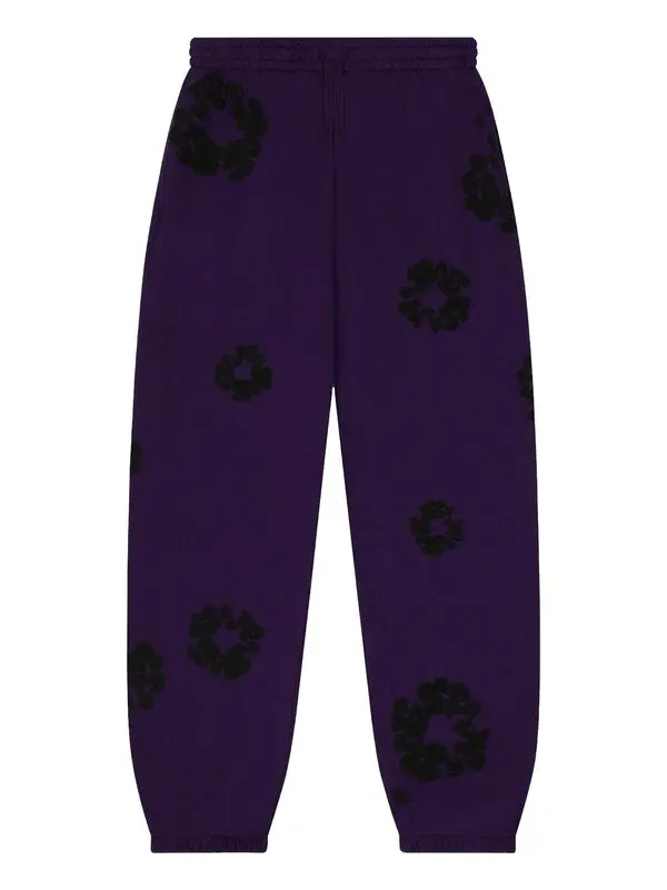 DENIM TEARS Cotton Wreath Sweatpants - Purple