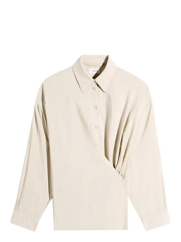 LEMAIRE Straight Collar Twisted Shirt - Cream