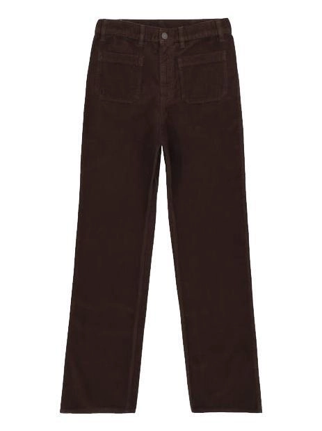 FORTELA Corduroy Bootcut Trousers - Dark Brown