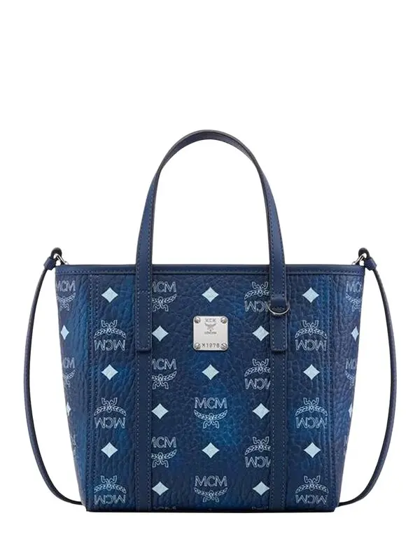 Mcm Toni Vi Mini Shopper - Blue