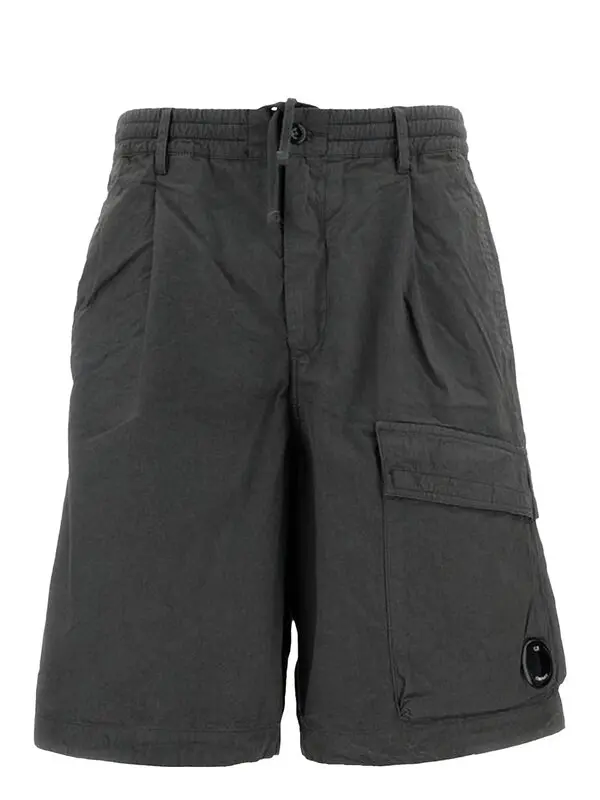 C.P. COMPANY Micro-reps Boxy Lens Shorts - Grey