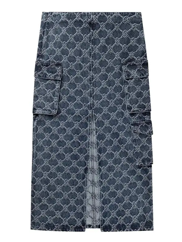DAILY PAPER Zora Denim Cargo Skirt - Blue