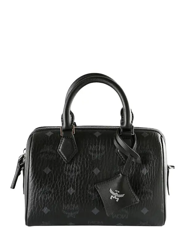 Mcm Ella Vi Small Boston Bag - Black