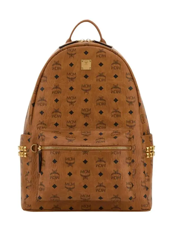 Mcm Stark Vi Medium Backpack - Tan