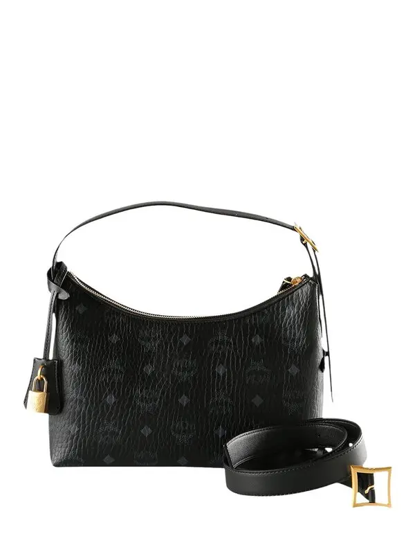 Mcm Aren Vi Small Hobo Bag - Black