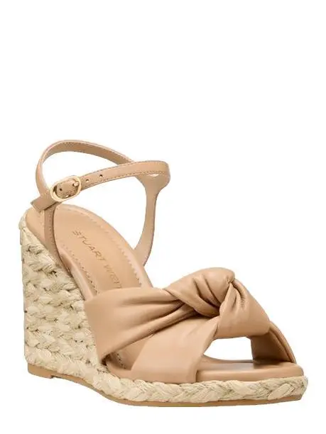 STUART WEITZMAN Soplaya Espadrille Wedge Sandal - Adobe Brown