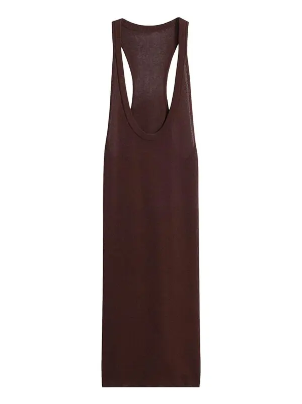 LEMAIRE Tank Top Mini Dress - Brown