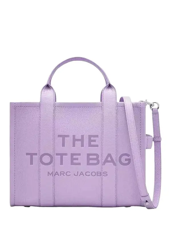 Marc Jacobs The Medium Leather Tote Bag - Purple