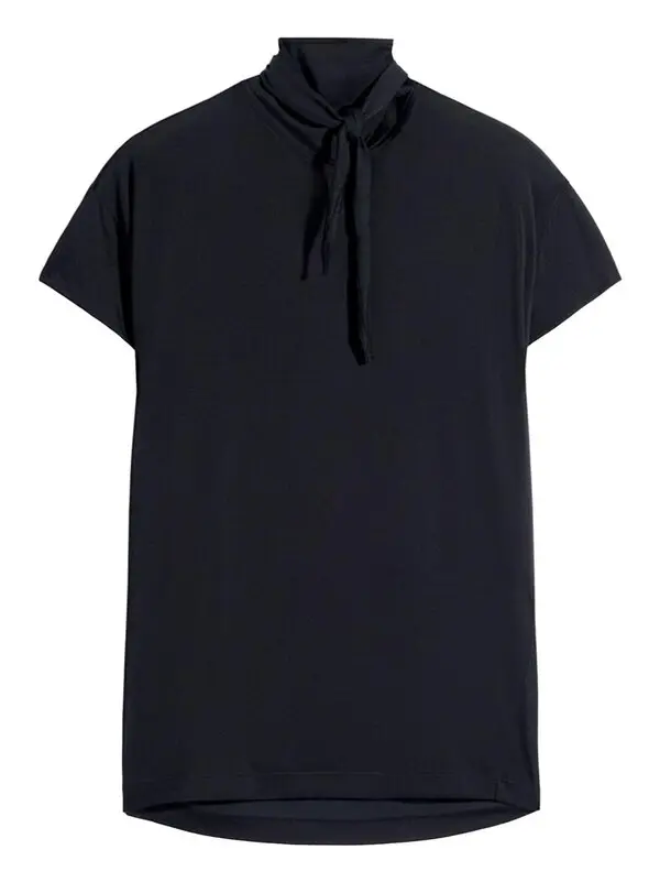 LEMAIRE Short-sleeve Foulard Top - Black
