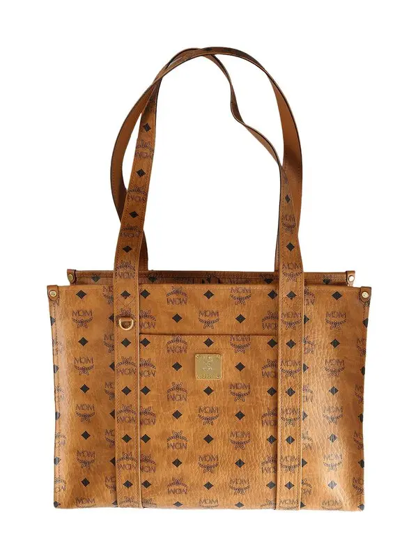 Mcm Aren Vi Large Tote - Tan