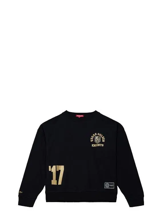 Mitchell & Ness Vegas Golden Knights Crewneck Sweatshirt - Black