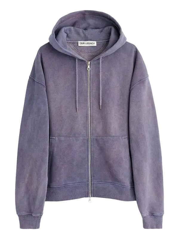 Our Legacy Rascal Hood 'antique Amethyst Star Fleece - Purple