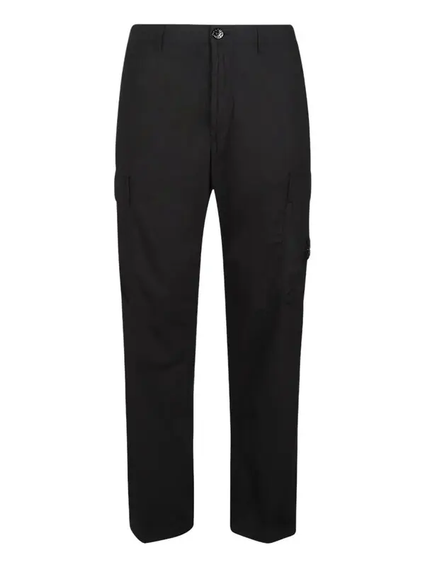 Stone Island Straight Fit Trousers - Black