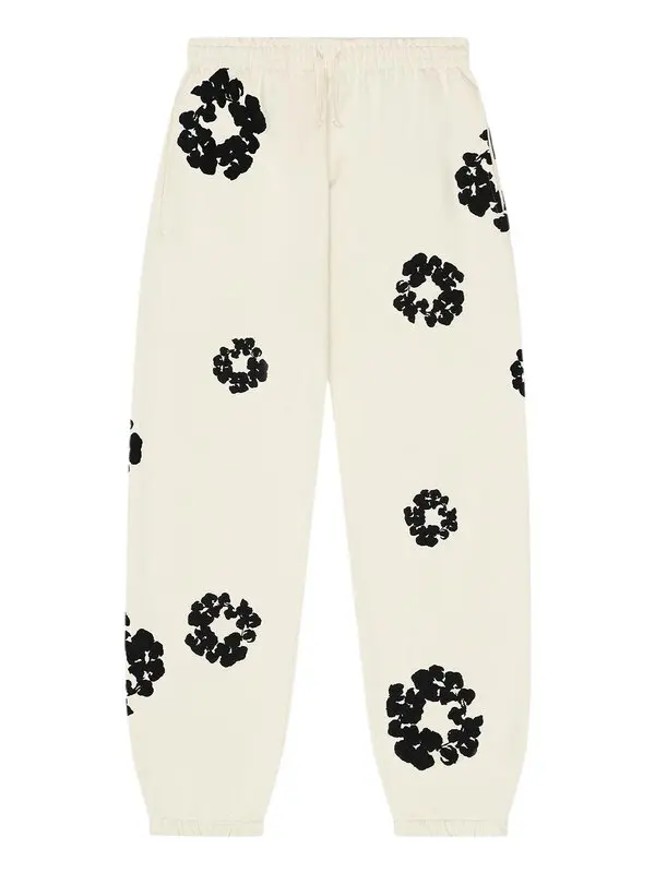 DENIM TEARS Cotton Wreath Sweatpants - White