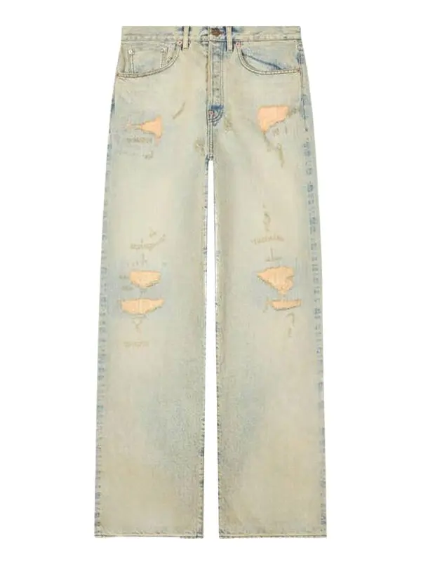 Kenzo Turn Up Wide Fit Jeans - White