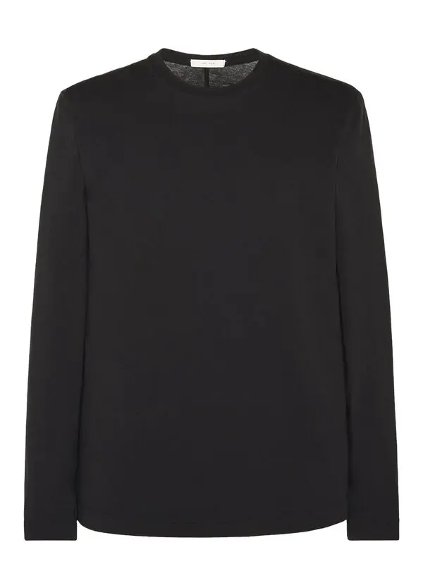 THE ROW Leon Long-sleeve T-shirt - Black