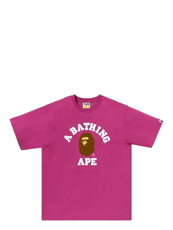 A BATHING APE College Tee - Pink