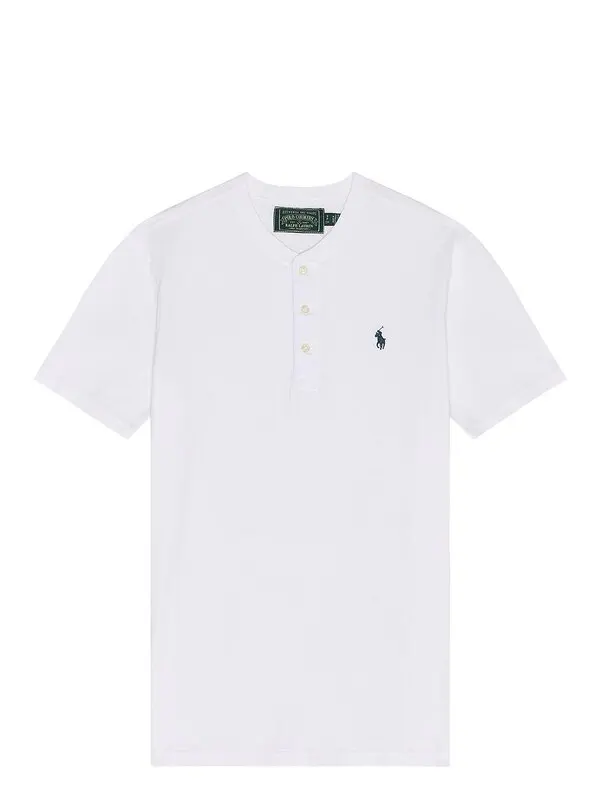 Polo Ralph Lauren Slub Jersey Henley T-shirt - White