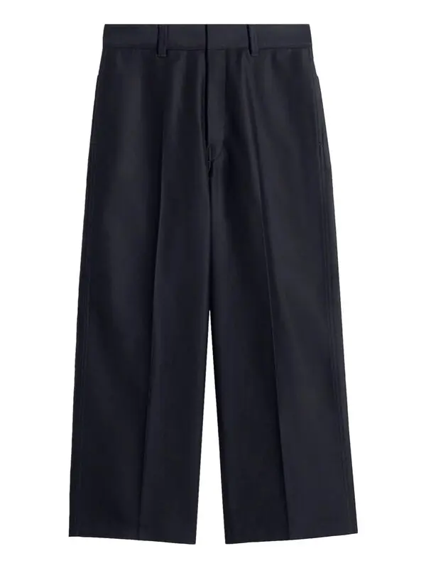 LEMAIRE Wide Leg Workwear Pants - Black