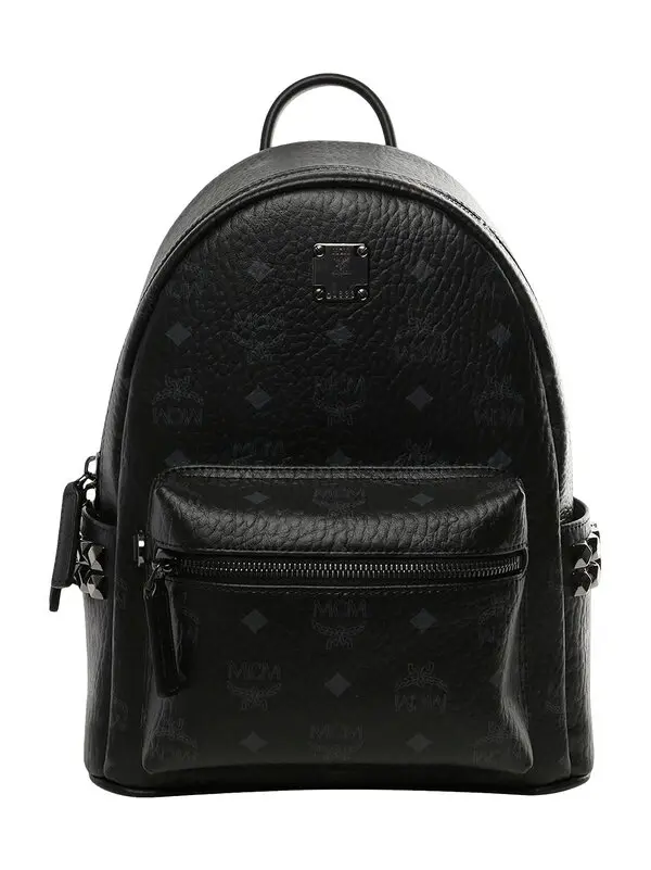 Mcm Stark Visetos Small Backpack - Black