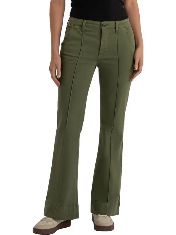 Kut From The Kloth High Waist Flare Pants - Dill