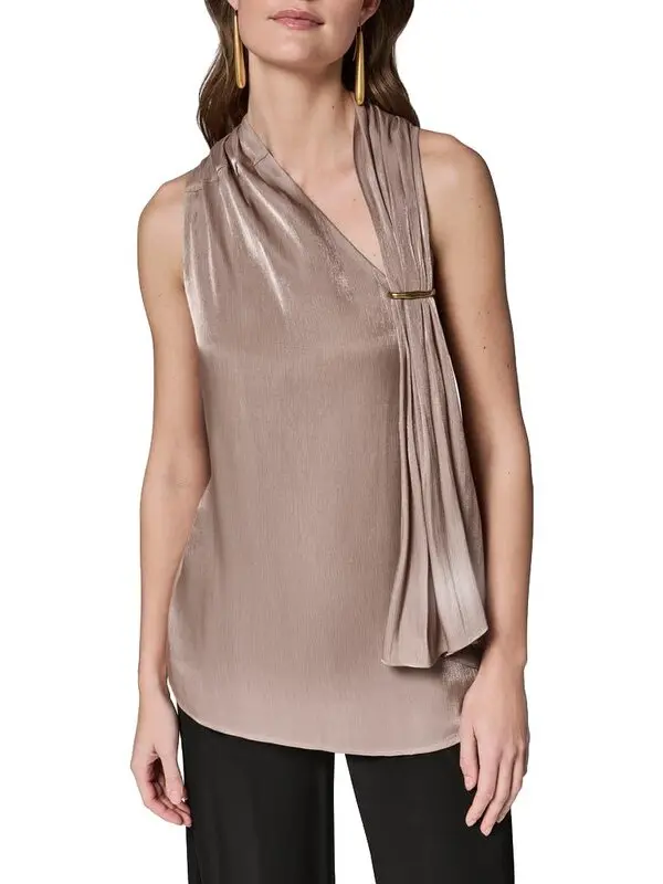 Donna Karan New York Asymmetric Sleeveless Top - Umbria