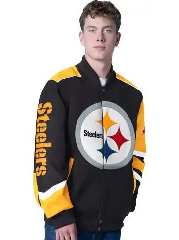 G-III SPORTS BY CARL BANKS Pittsburgh Steelers Prime Time Full-zip Racing Jacket G-iii Sports - Black