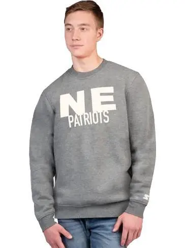 STARTER New England Patriots Assist Sweatshirt - Charcoal