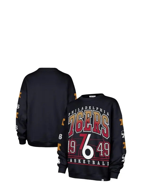 '47 47 Philadelphia 76ers 2025/26 City Edition Go Big Oversized Sweatshirt - Navy