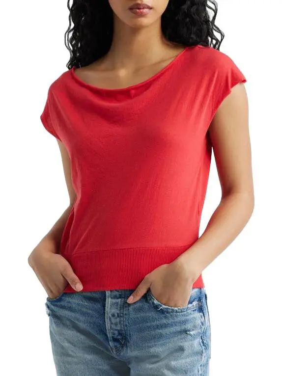 BDG URBAN OUTFITTERS Off-the-shoulder Top - Red
