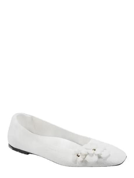 Karl Lagerfeld Paris Zundro Ballet Flats - Bright White