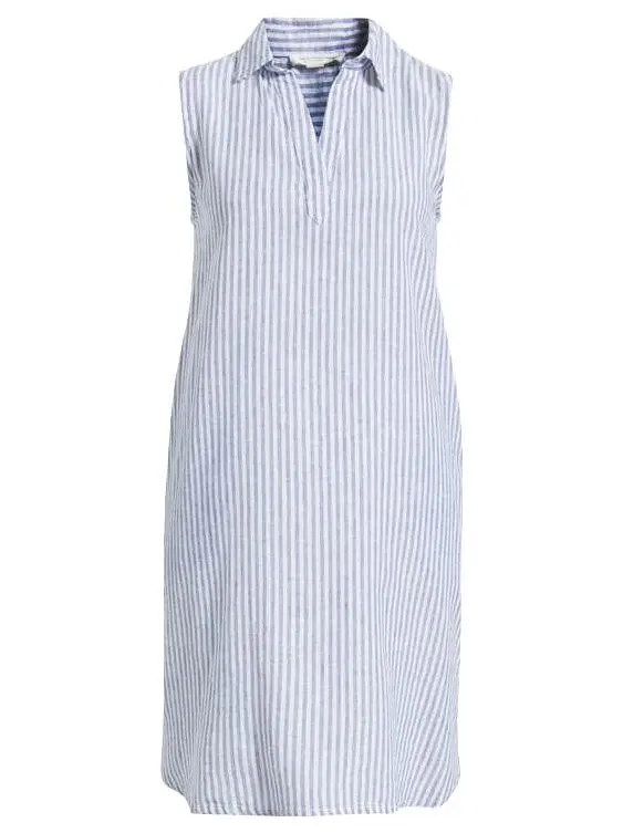 BEACHLUNCHLOUNGE Shelay Sleeveless Shift Dress - Blue Eyes