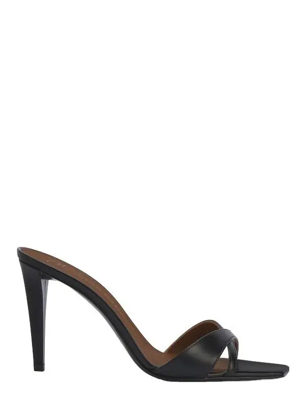 GIUSEPPE ZANOTTI Brivido 90 Leather Mules - Black