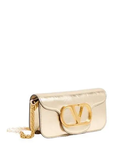 Valentino Garavani Small Locò Shoulder Bag - Metallic