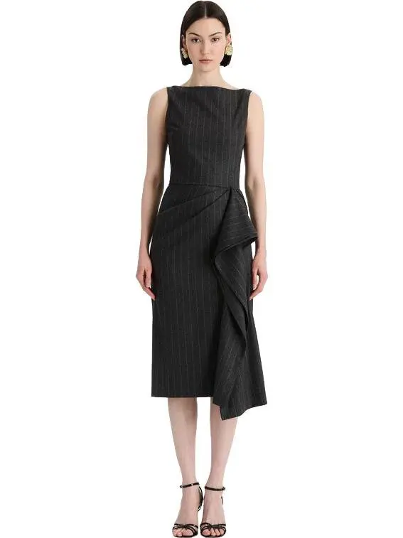 Oscar De La Renta Pind Cashmere Blend Pencil Dress - Stripe