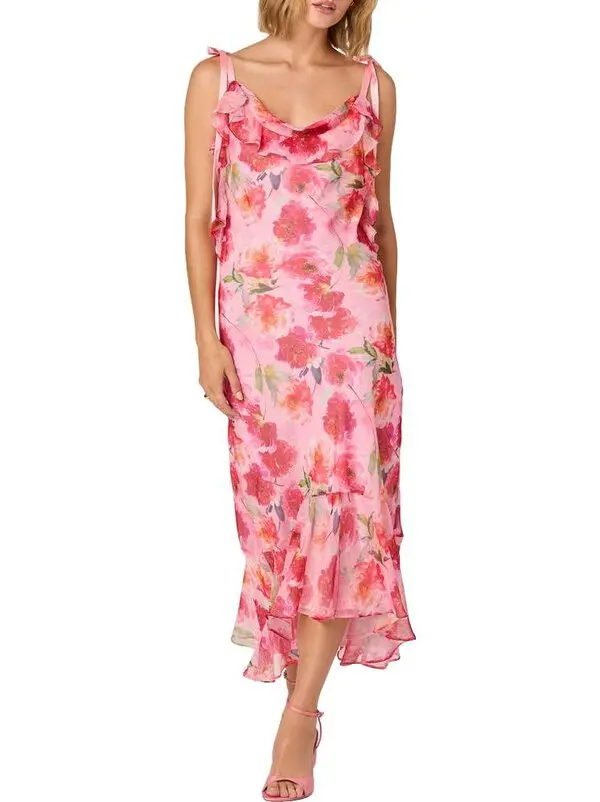 Astr The Label Nissa Floral High-low Dress - Pink Floral