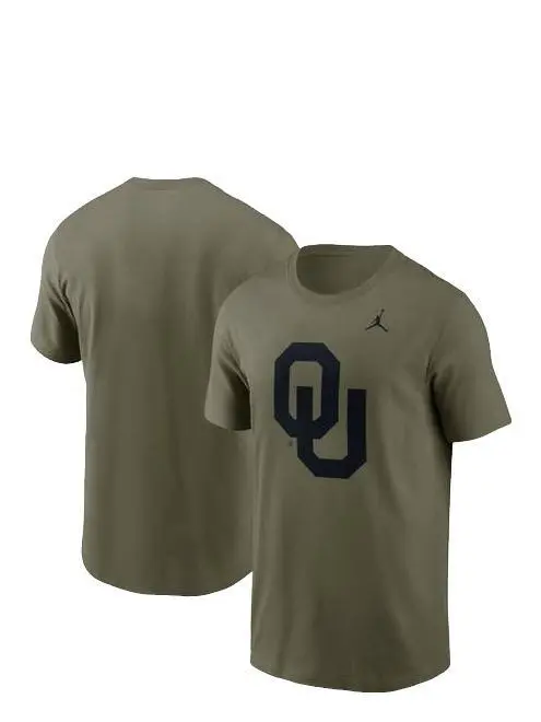 JORDAN BRAND Oklahoma Sooners 2024 Military Appreciation Tonal Logo Performance T-shirt - Olive