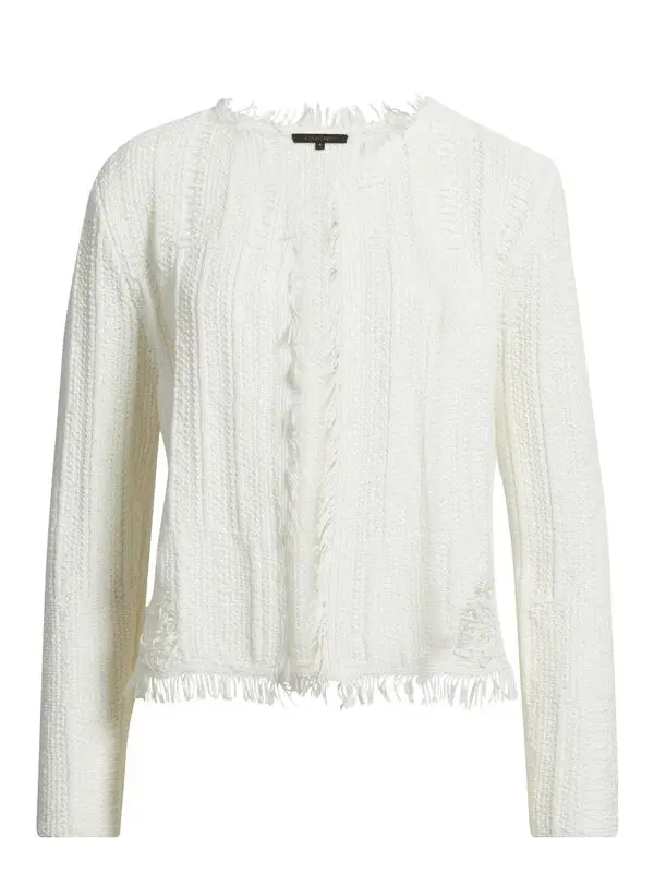 Kobi Halperin Marlee Fringe Cardigan - Ivory