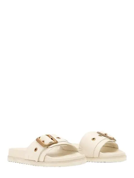 ALLSAINTS Ellie Western Slide Sandal - Gypsum White