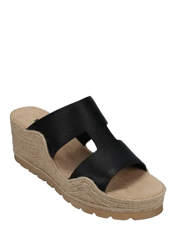 Vaneli Cyril Platform Wedge Sandal - Black
