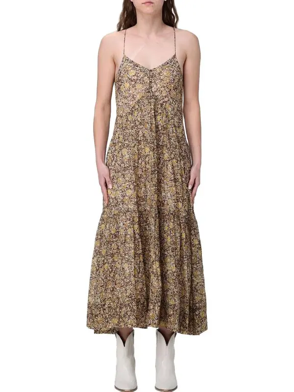 Isabel Marant Floral Printed Dress - Kaki