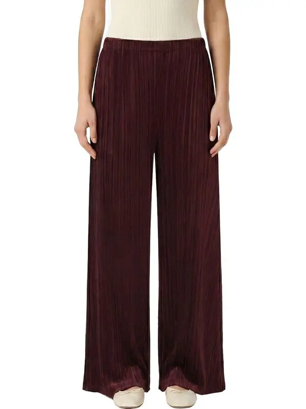 Issey Miyake Pleated Pants - Burgundy