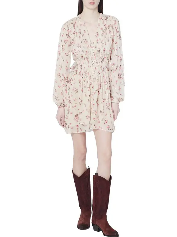 Isabel Marant Floral Print Dress - Beige