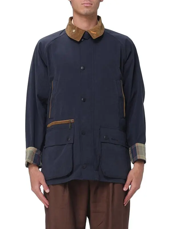 Barbour Bedale Icons Jacket In Cotton Blend - Navy